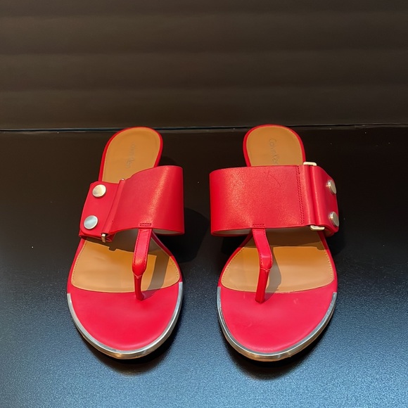 Calvin Klein | Shoes | Calvin Klein Slip On Thong Sandals | Poshmark
